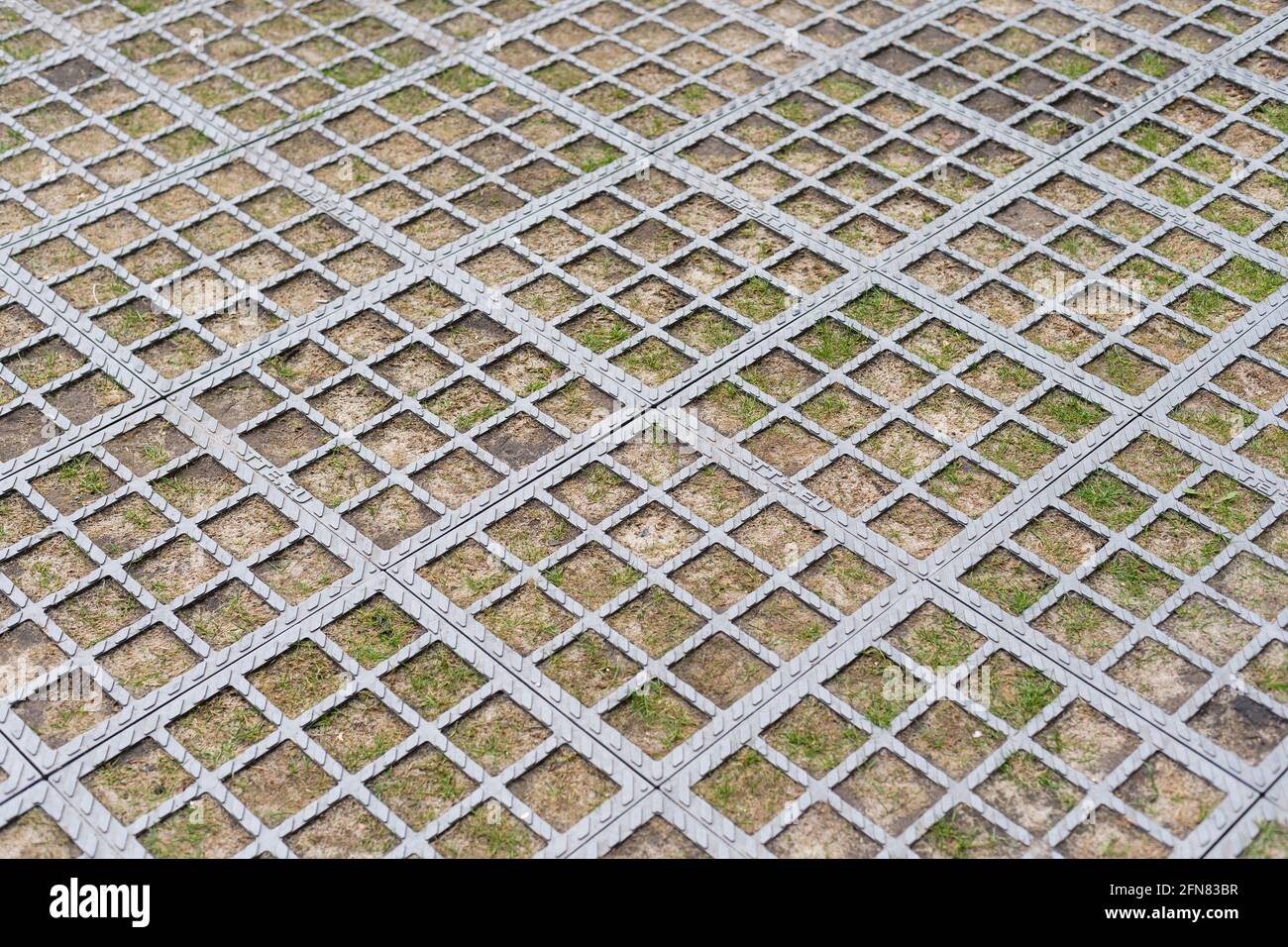 Square concrete and Square grass. sidewalk lawn Stock Photo - Alamy