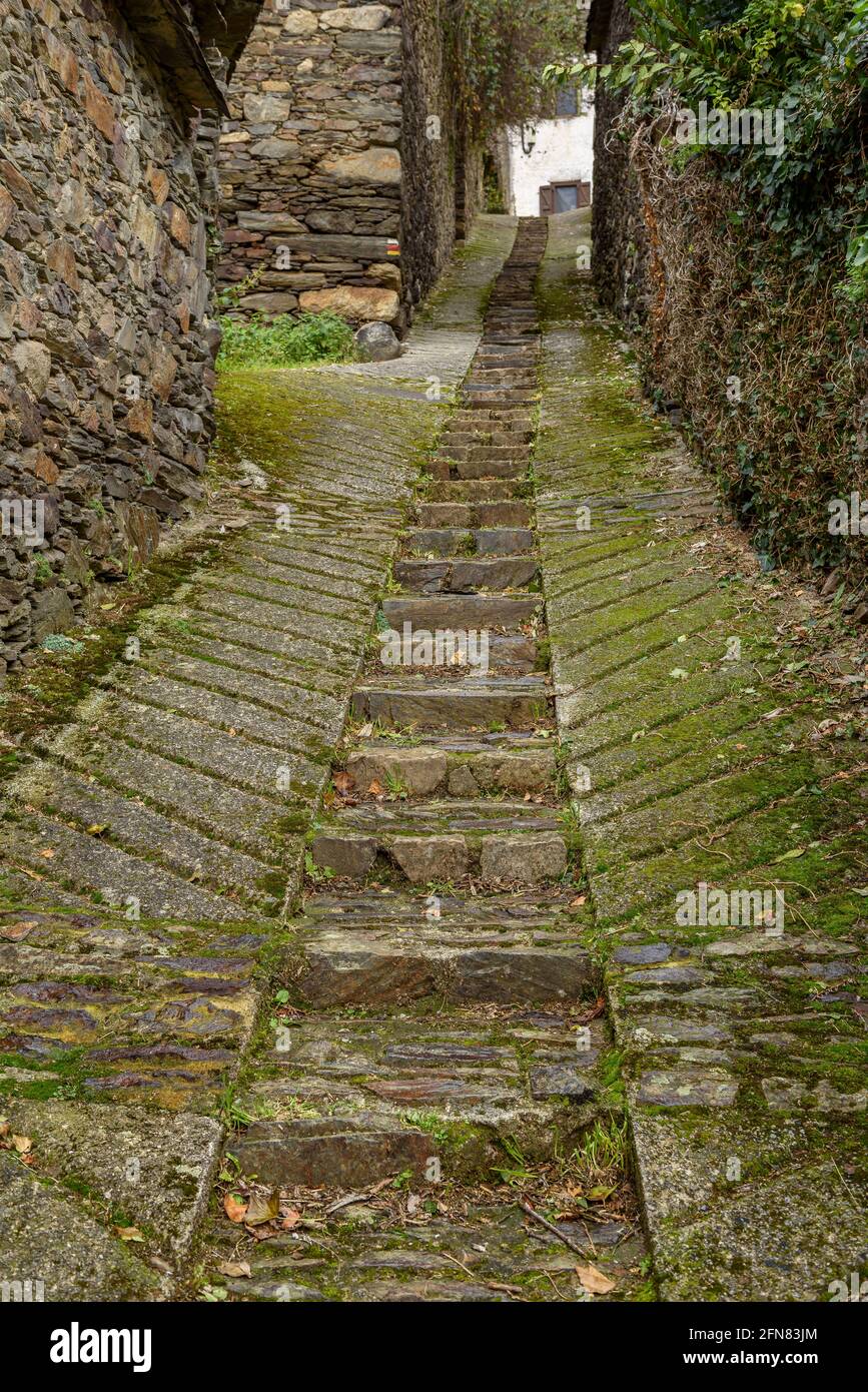 Details of the town of Bausen (Aran Valley, Catalonia, Spain, Pyrenees ...