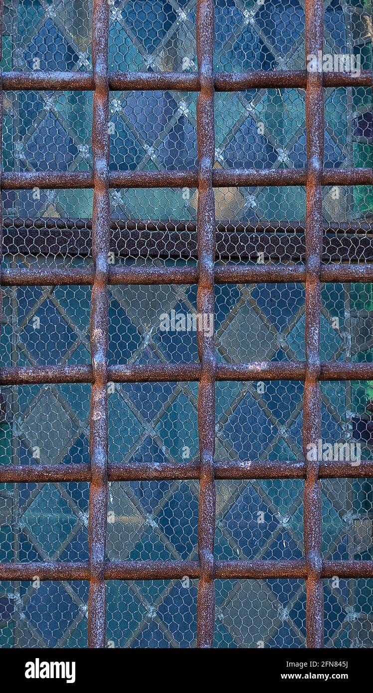 Prison window steel grating hi-res stock photography and images - Alamy