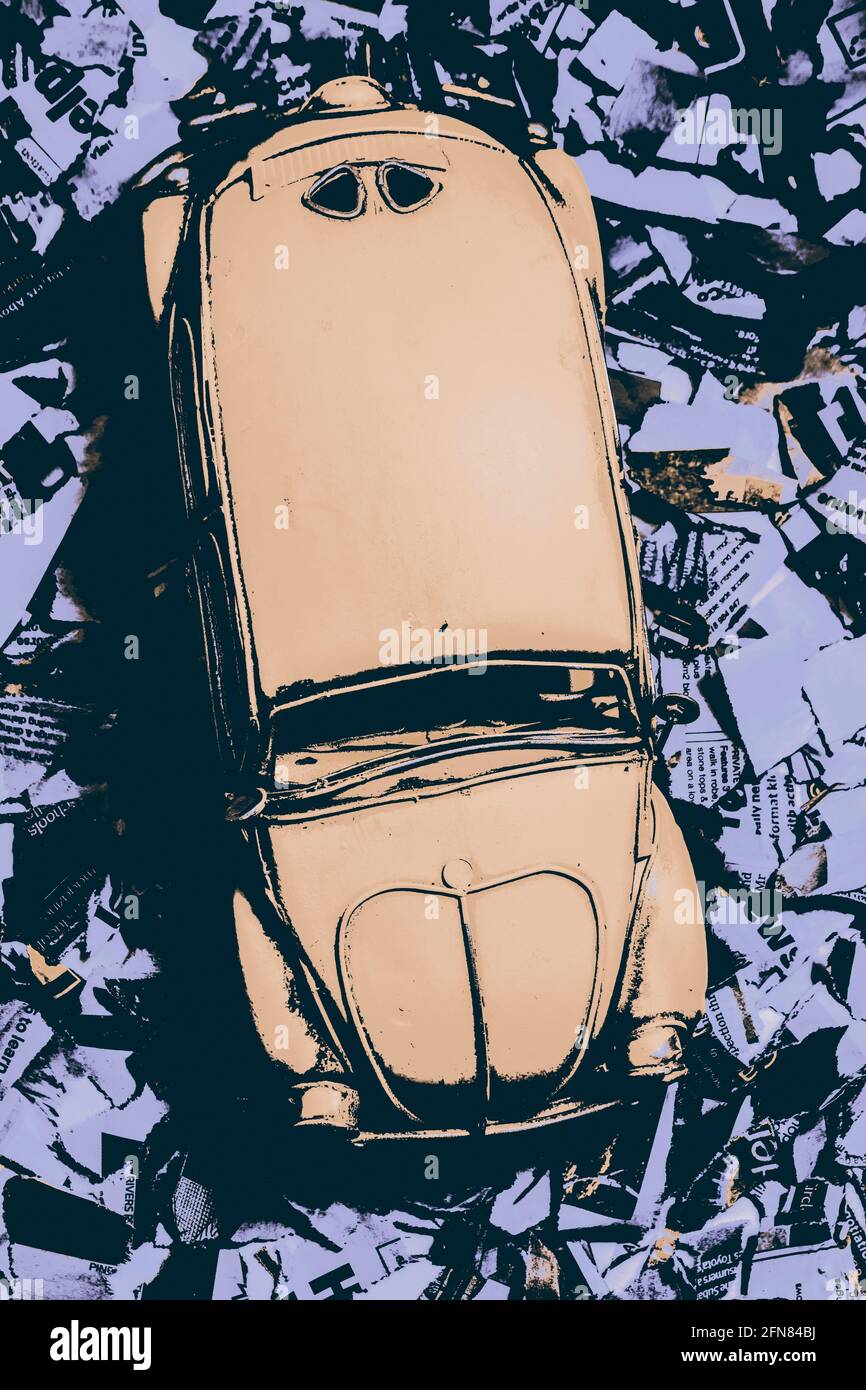 Cartoon Car, Blue High Resolution Stock Photography and Images - Alamy