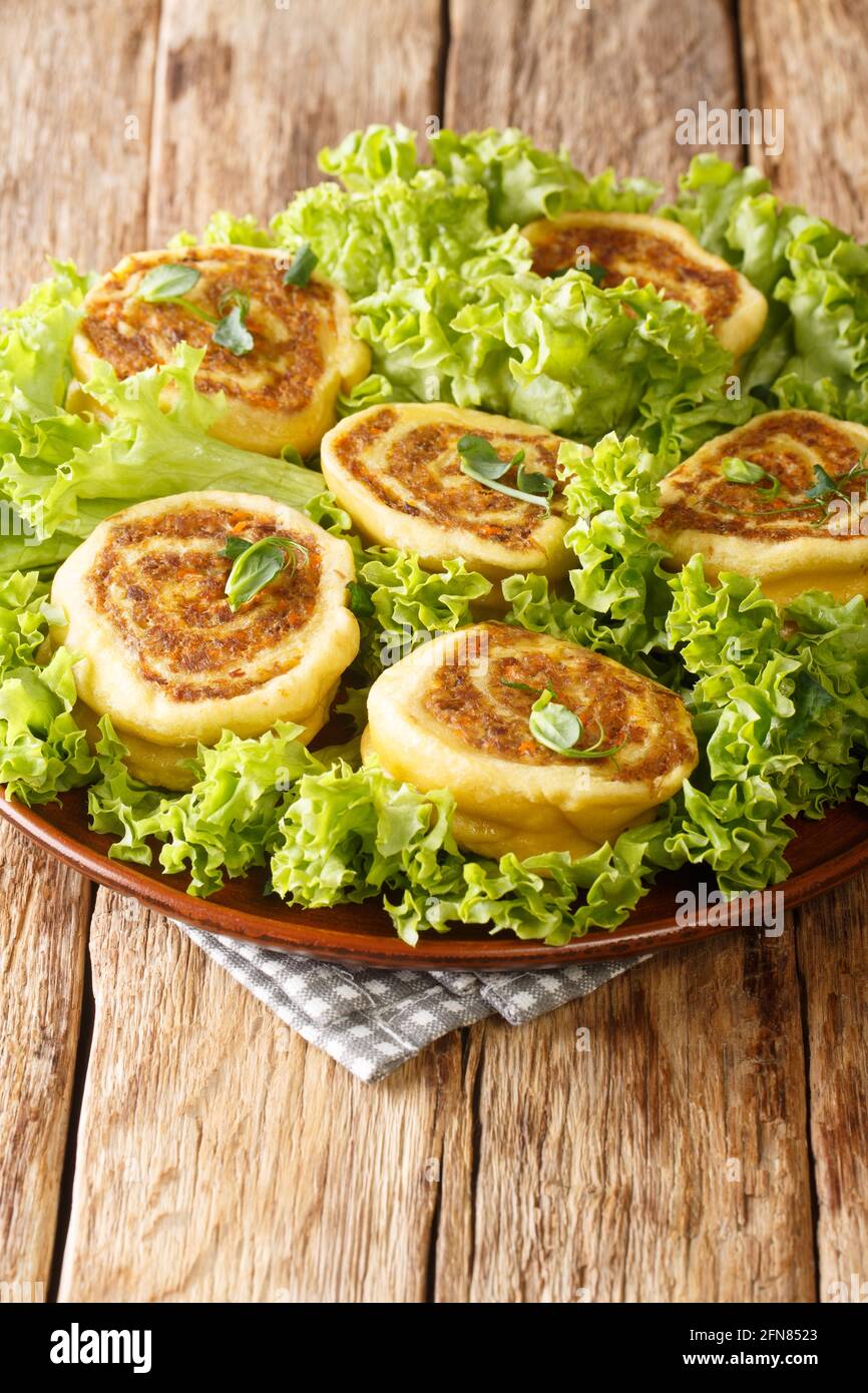 Fleischschnacka snails of meat, this French recipe from the Alsace ...