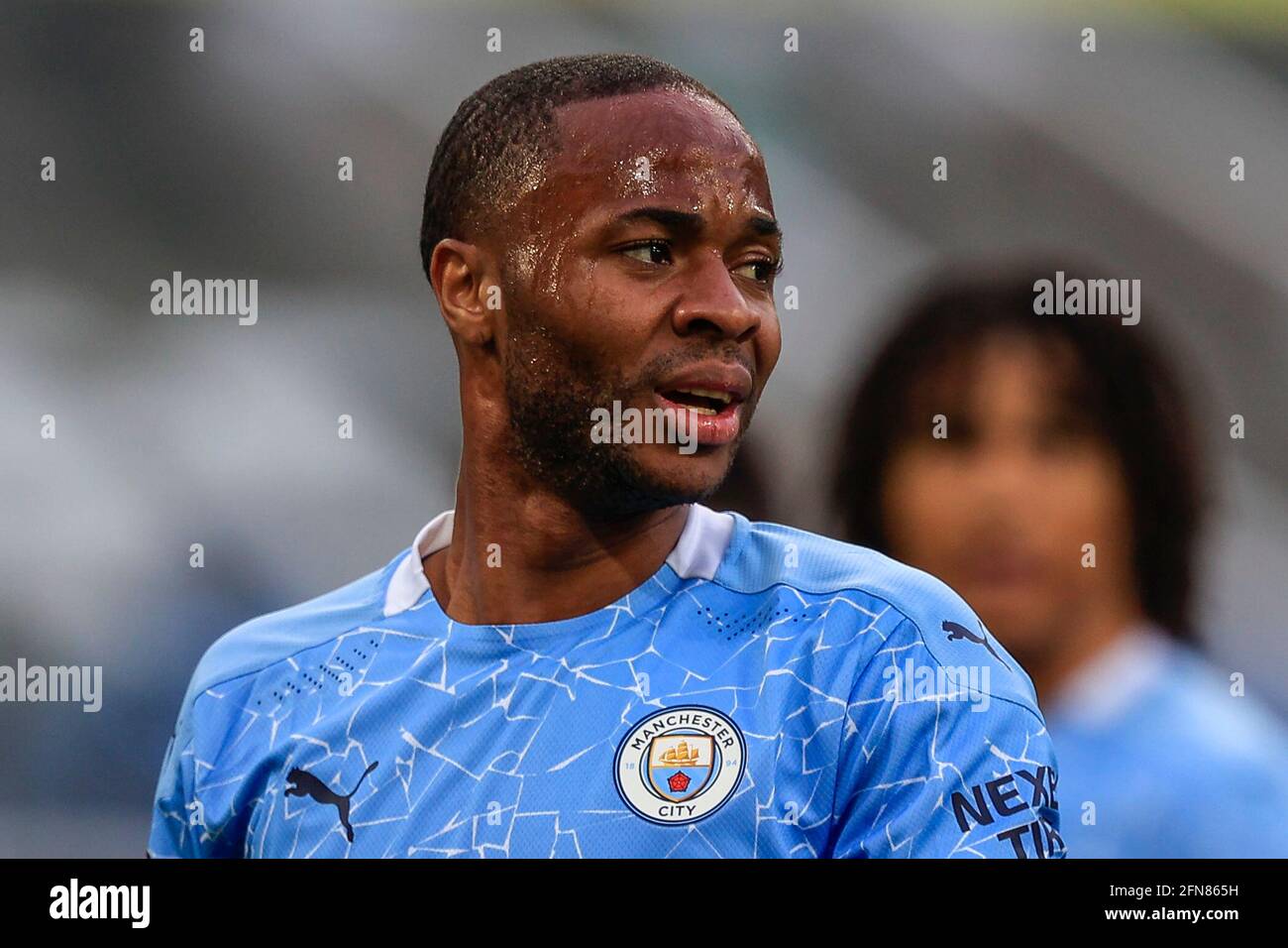 Newcastle, UK. 14th May, 2021. Raheem Sterling #7 of Manchester City ...