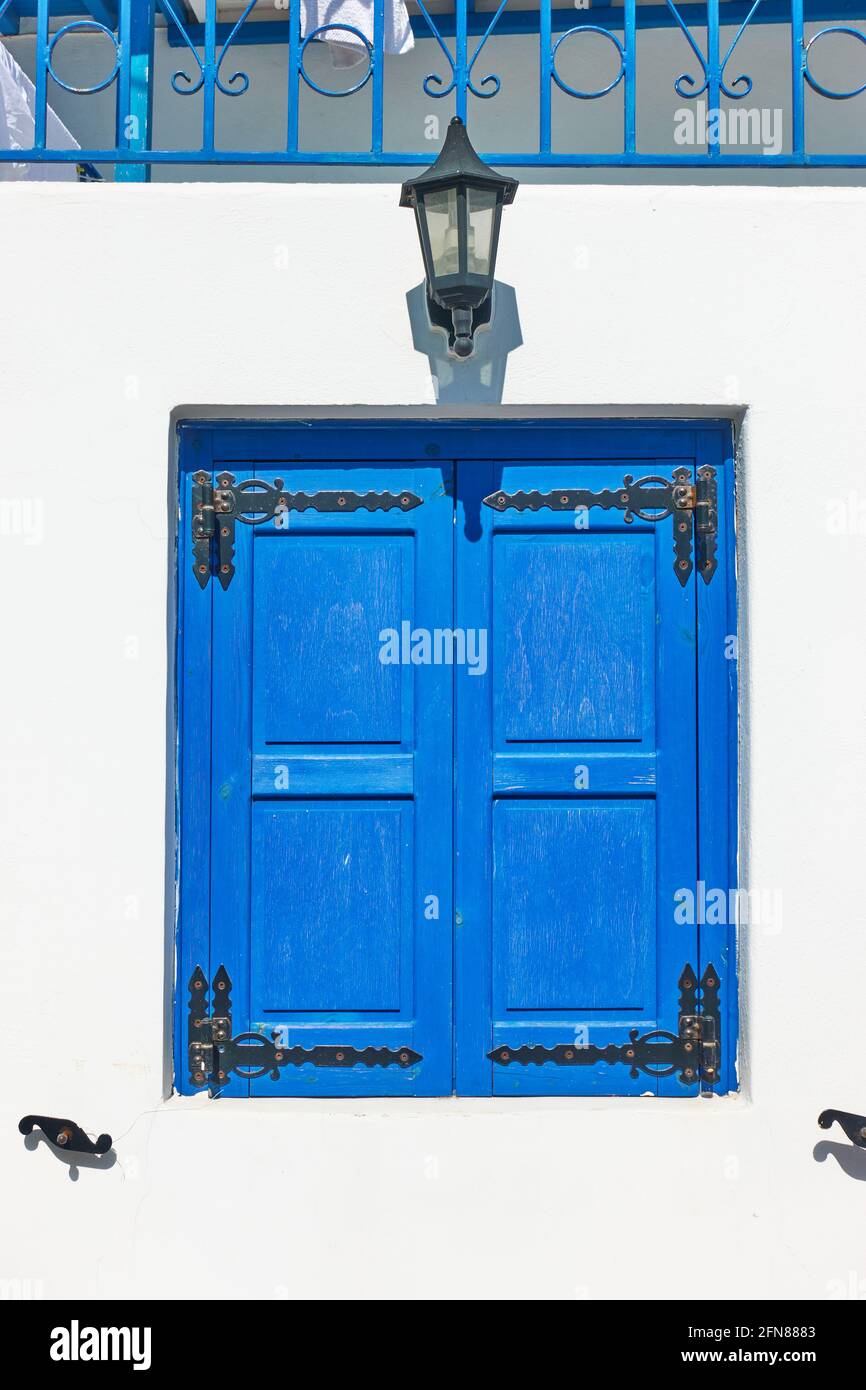 House greece greek shutters hi-res stock photography and images - Alamy