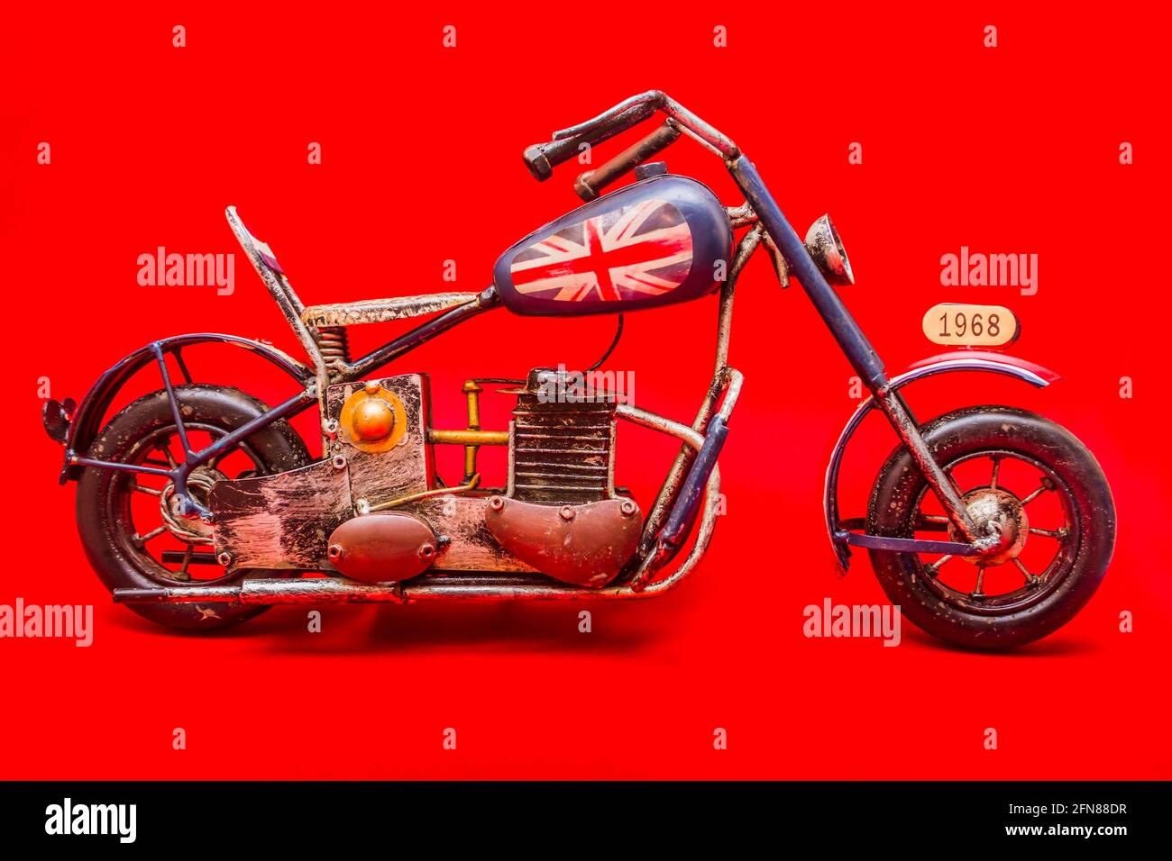 Custom Chopper Motorcycle Riding Speed High Resolution Stock ...