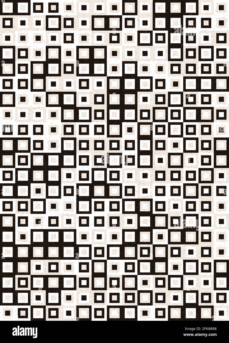 Abstract Geometrical generative computational art illustration Stock ...