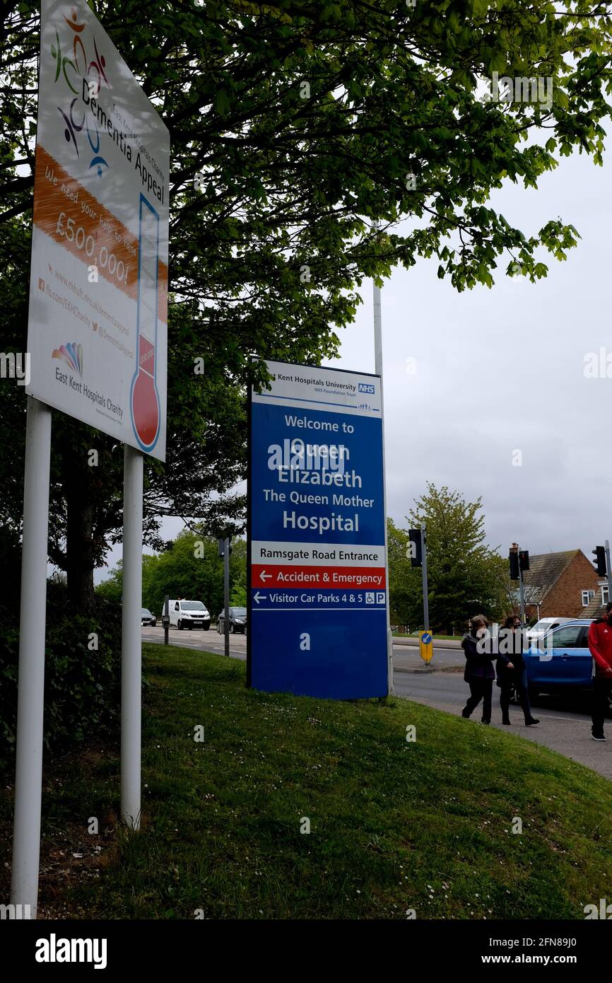 queen elizabeth the queen mother nhs hospital in margate town,east kent ...