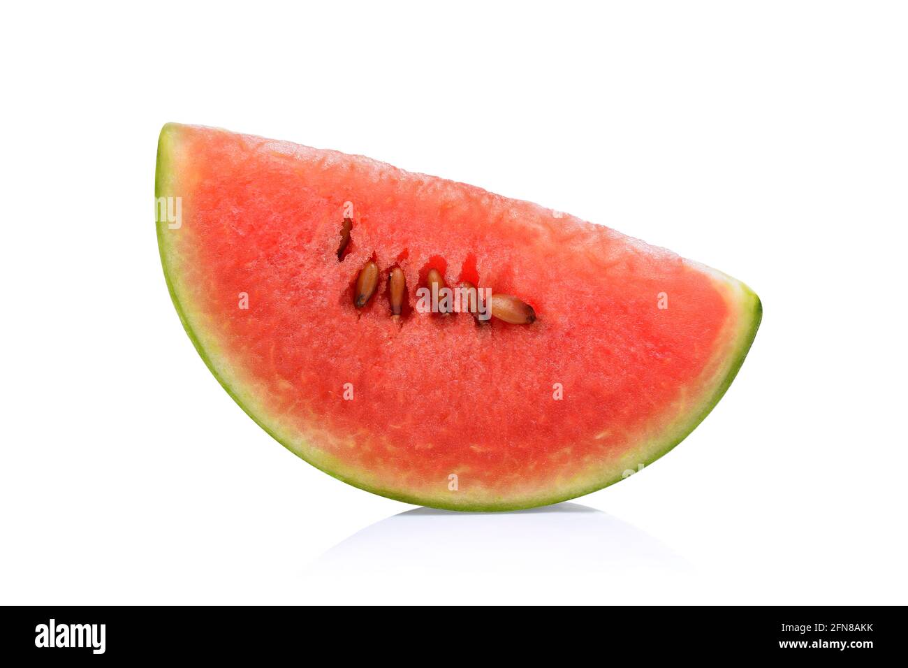 Slice of watermelon isolated on white background Stock Photo - Alamy