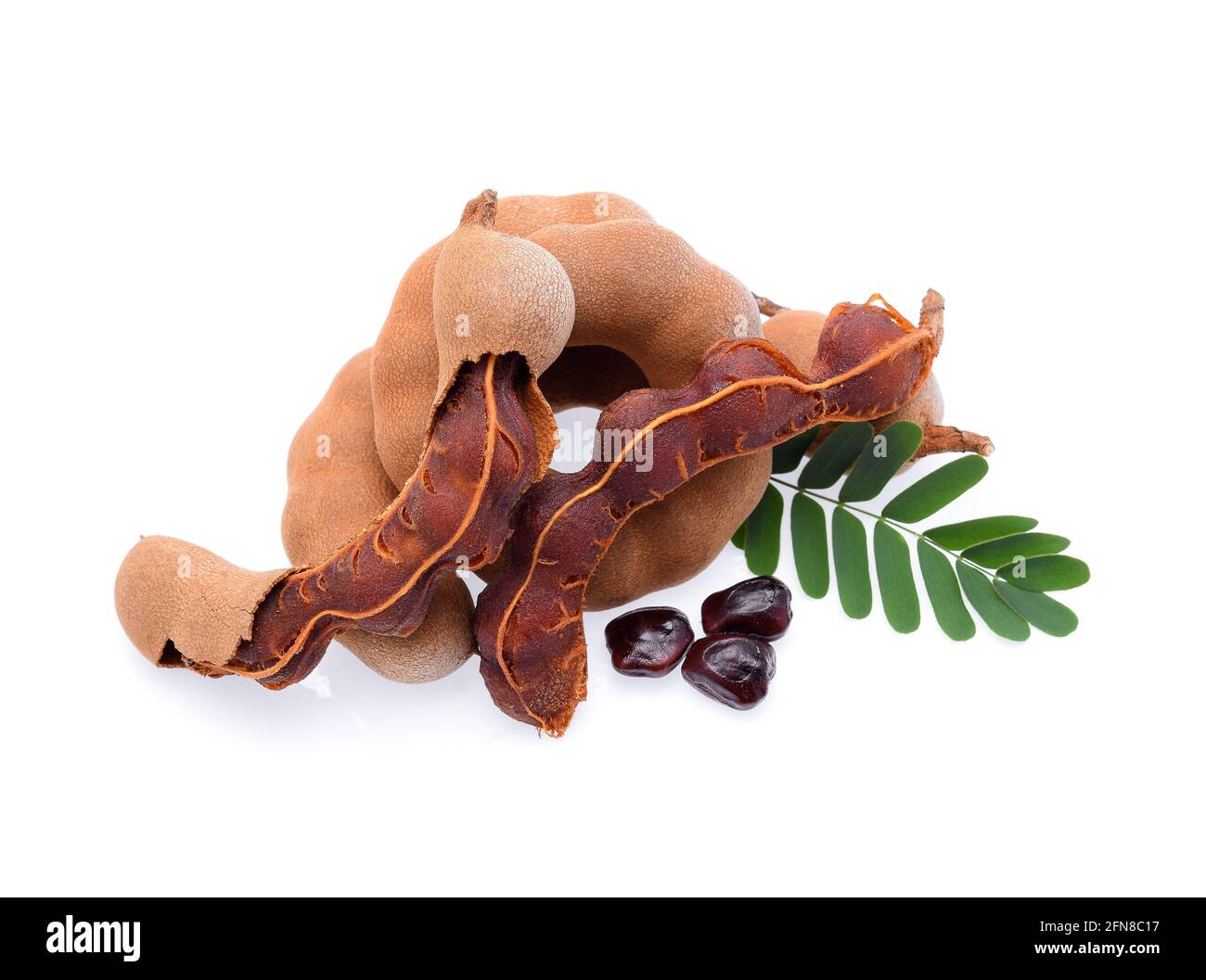 Sweet tamarind isolated on white background Stock Photo - Alamy