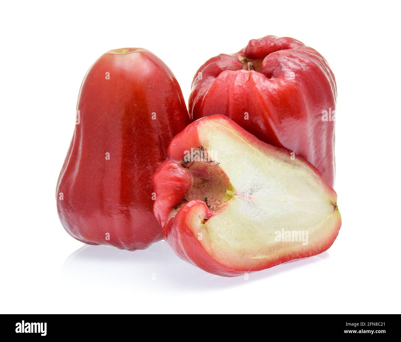 Rose apple isolated on white background Stock Photo - Alamy