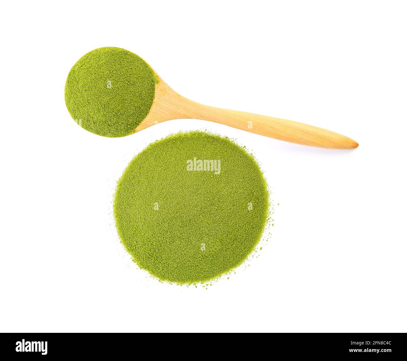 Top view of dry tea powder on white background Stock Photo - Alamy