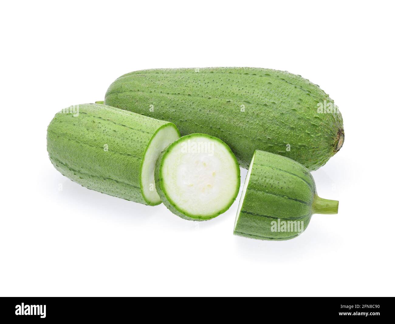 Sponge gourd isolated on white background Stock Photo - Alamy
