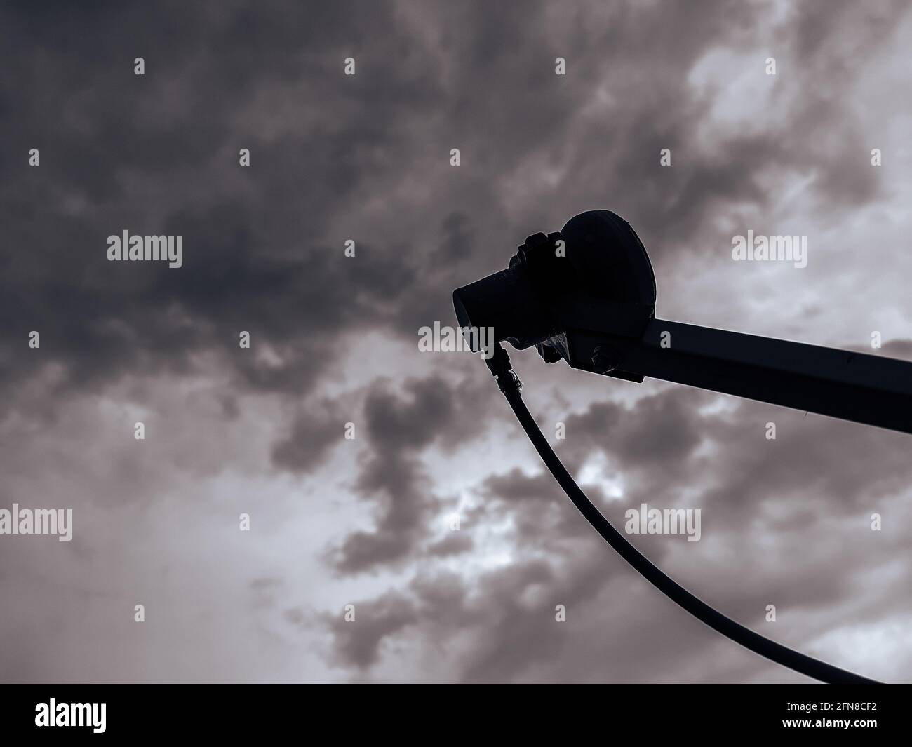 DTH Antenna with black and white color Stock Photo - Alamy