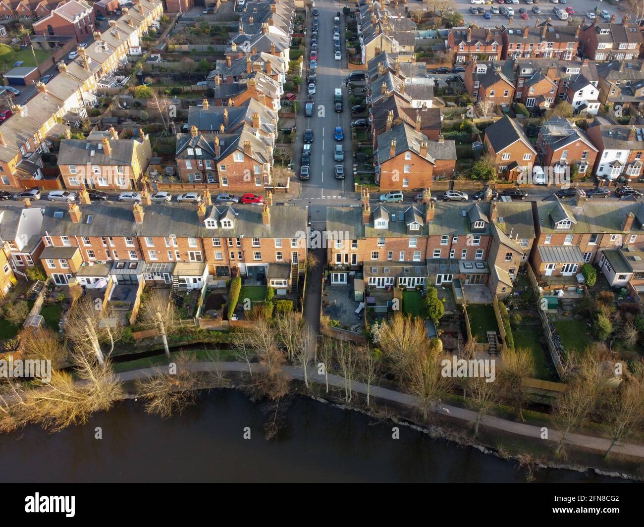 Dorking, Surrey UK: Residential houses in beautiful market town in the ...