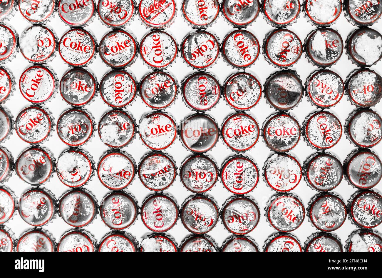 Vintage Coca Cola Bottle Cap High Resolution Stock Photography and ...