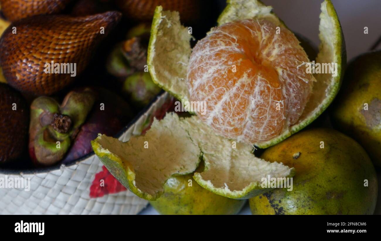 Close up of fresh tropical fruit Stock Photo - Alamy