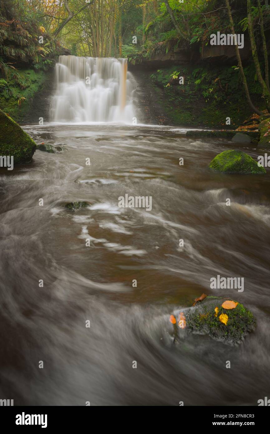 Goit Stock Waterfall during autumn, long exposure Stock Photo - Alamy