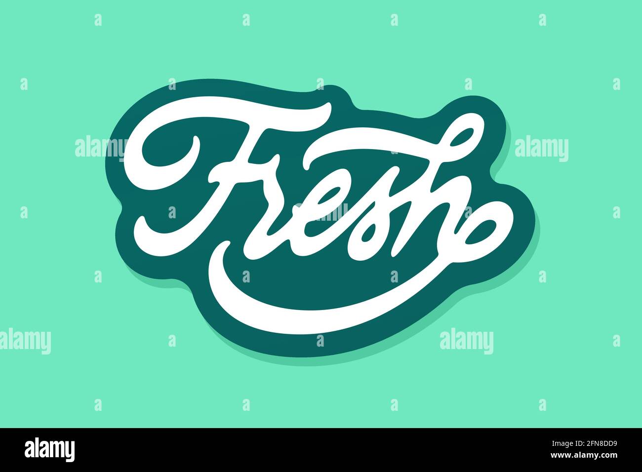 Fresh vector lettering Stock Vector Image & Art - Alamy