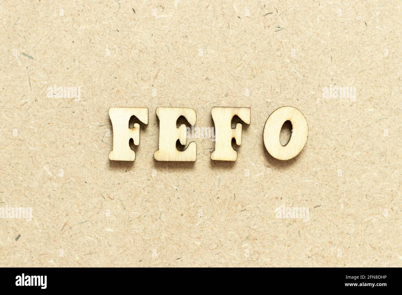 Alphabet letter in word FEFO (Abbreviation of first expired first out ...