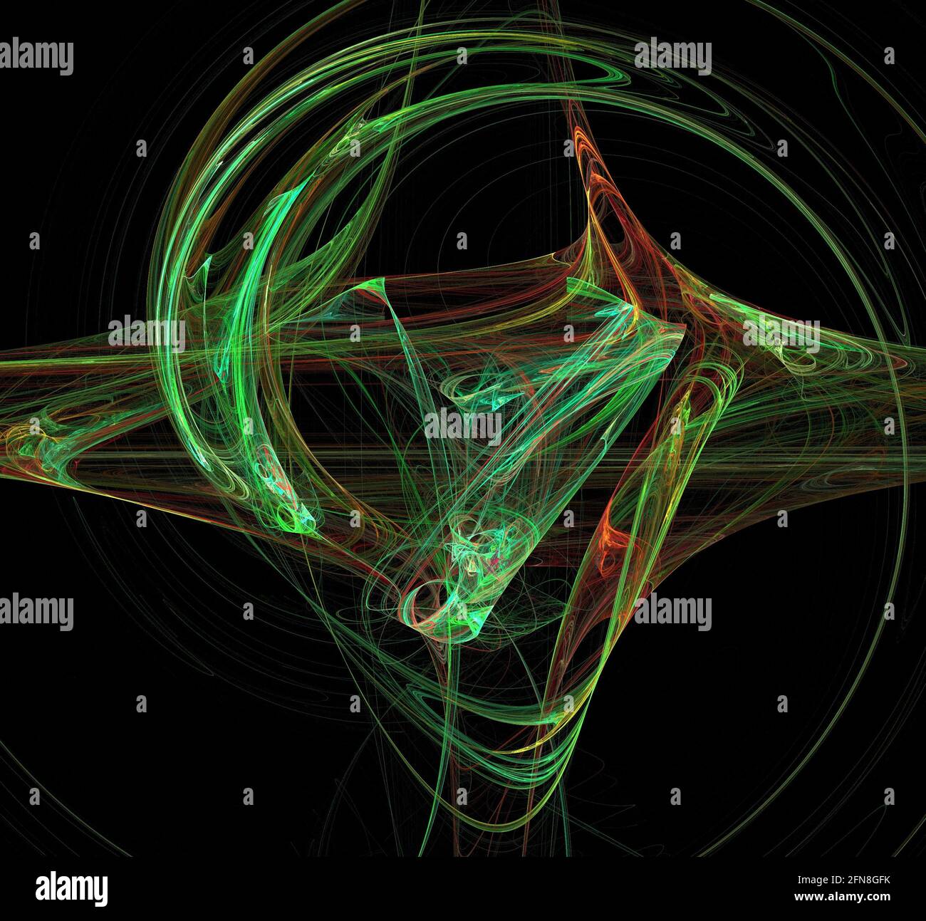 image of one Illustration of digital fractal Stock Photo - Alamy