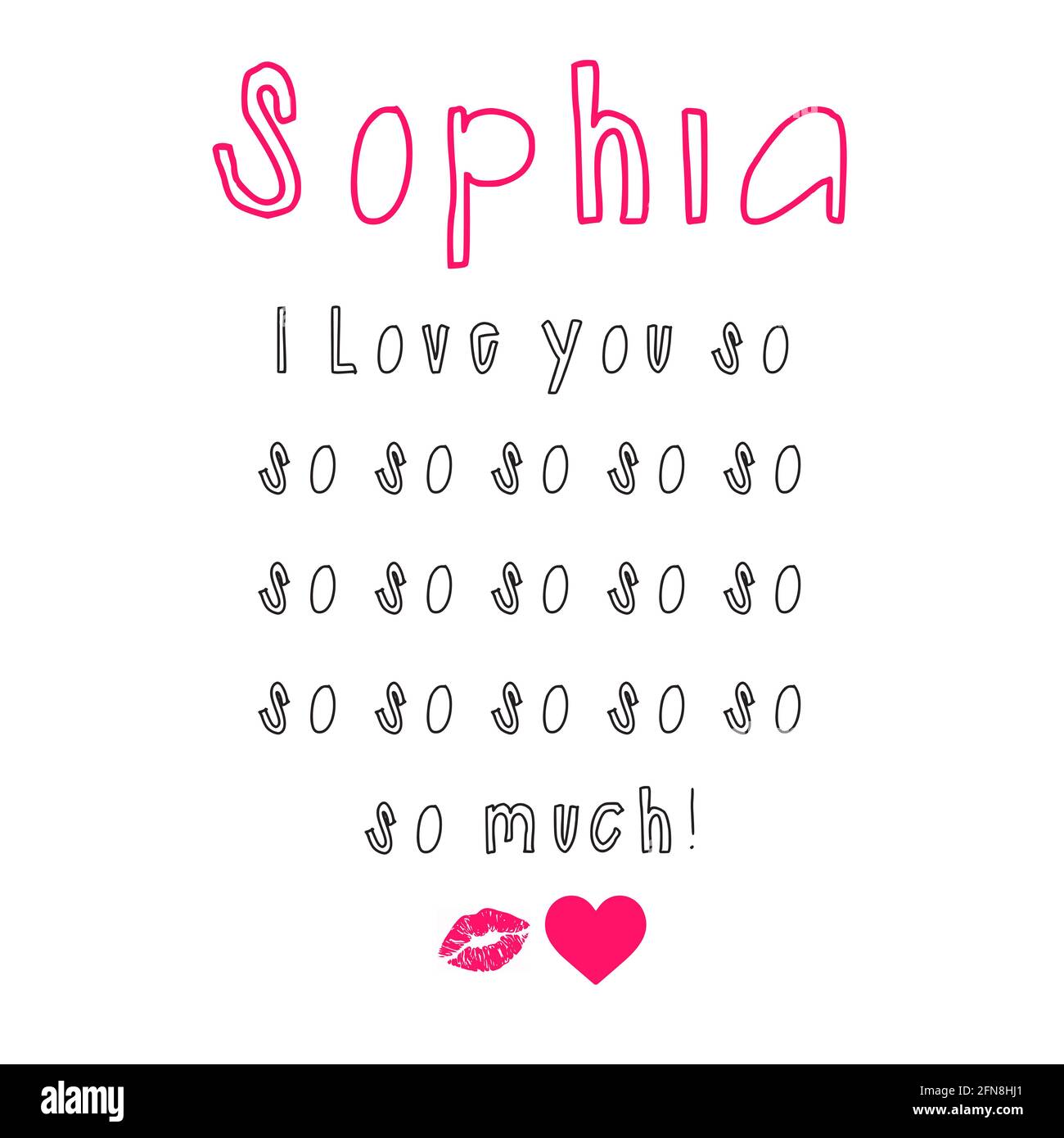 Sophia gift idea hi-res stock photography and images - Alamy