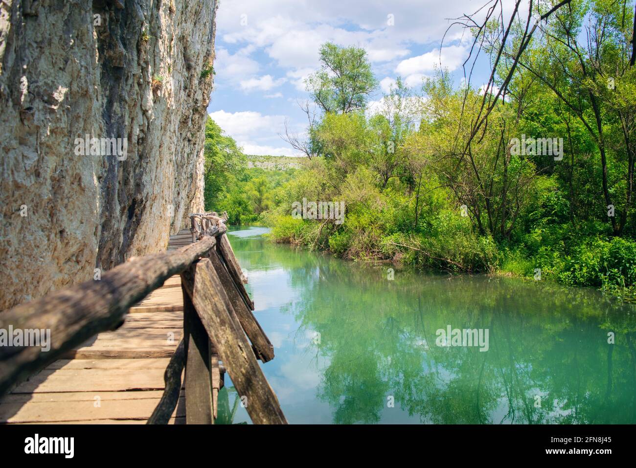 Iskar Panega Geopark along the Gold Panega River near Lukovit, Bulgaria ...