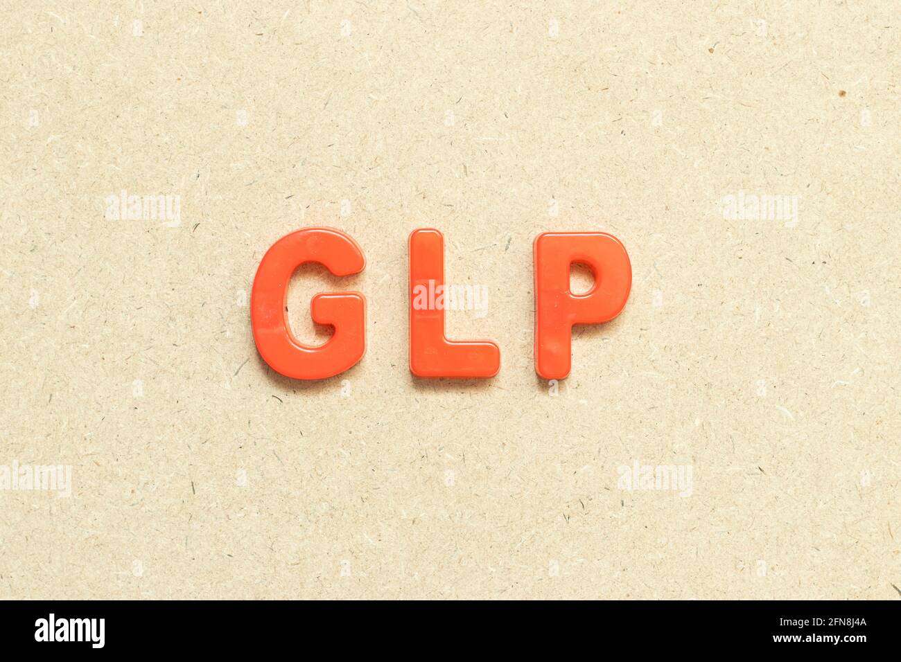 Color alphabet letter with word GLP (Abbreviation of Good laboratory ...