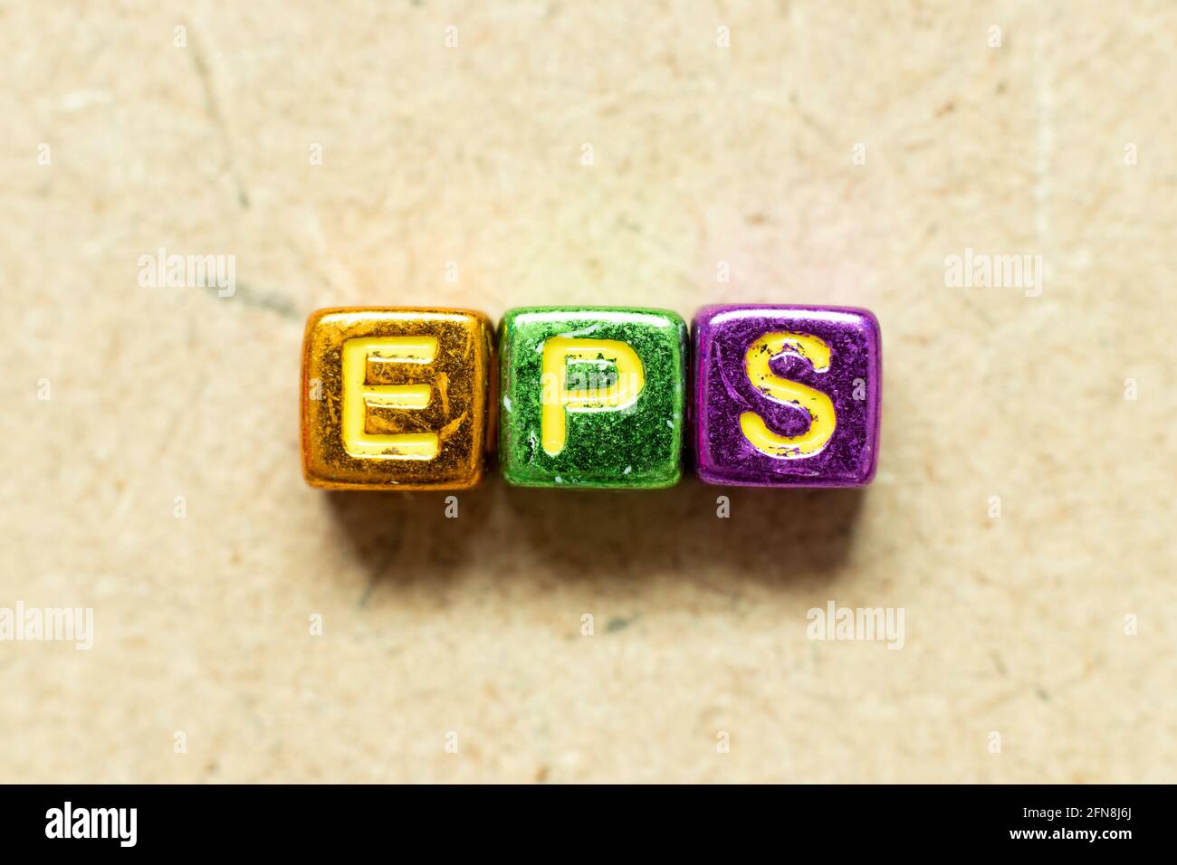 Metallic color alphabet letter block in word EPS (Abbreviation of ...