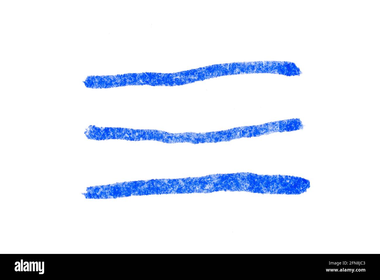 Blue color watercolor handdrawing as square line brush on white paper ...