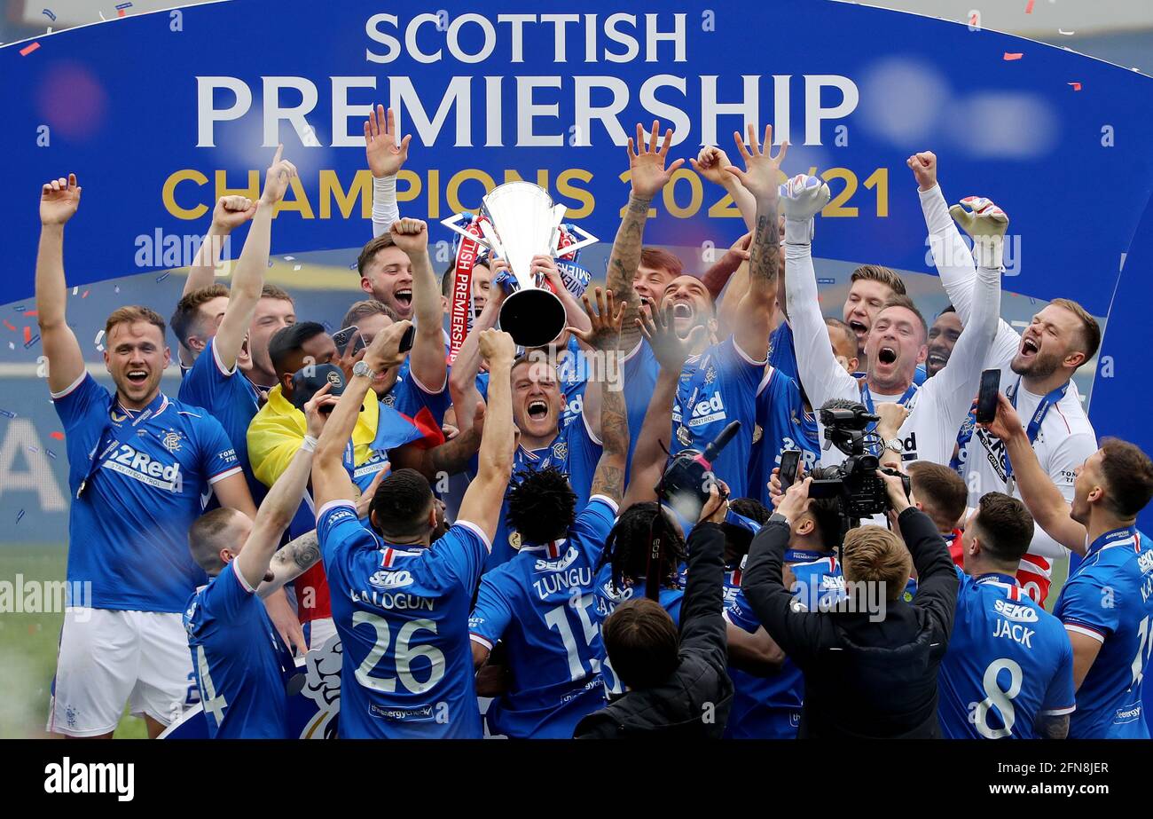 Rangers Scottish Premiership Trophy High Resolution Stock Photography ...