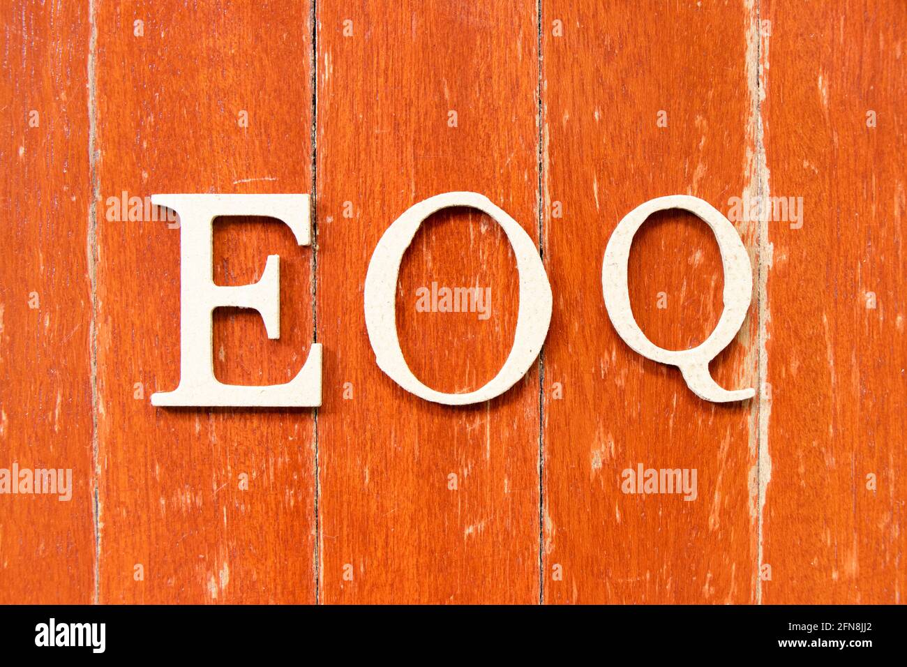 Alphabet letter in word EOQ (Abbreviation of Economic order quantity ...
