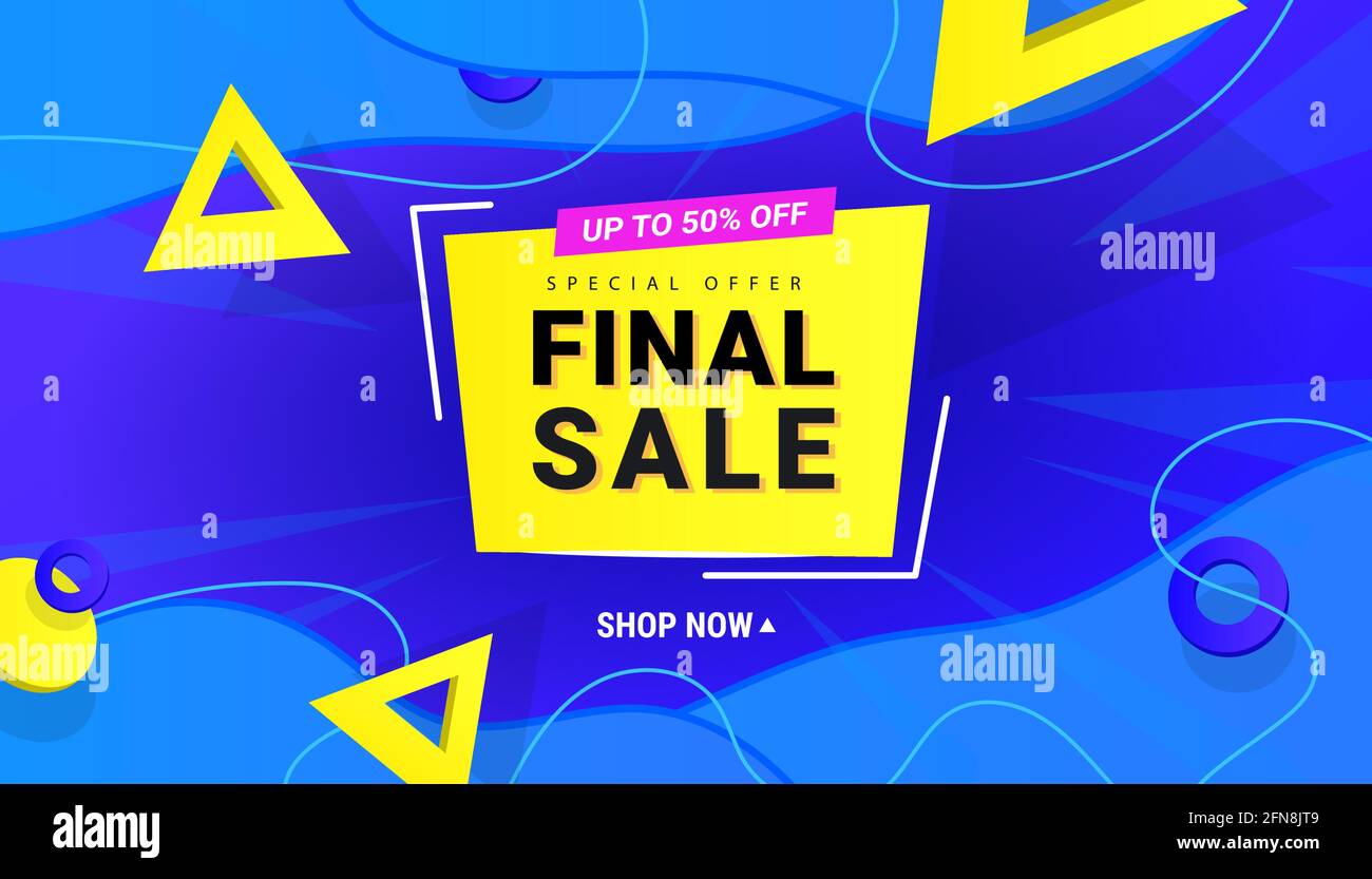 Final sale horizontal promotion banner template design for business ...