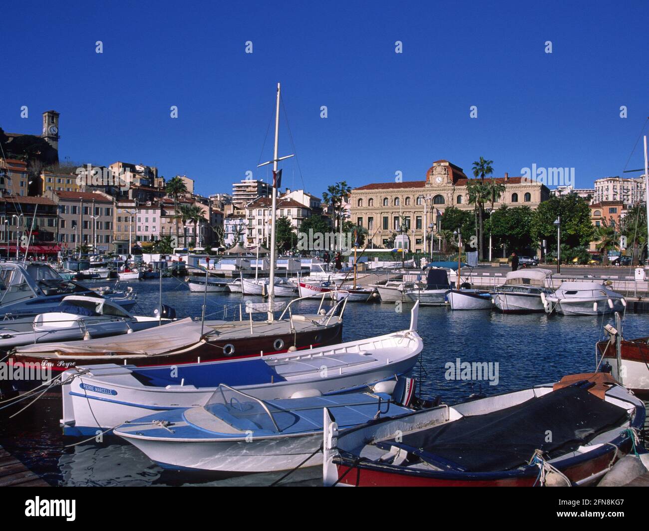 Old port of Cannes on the french Rivièra Stock Photo - Alamy