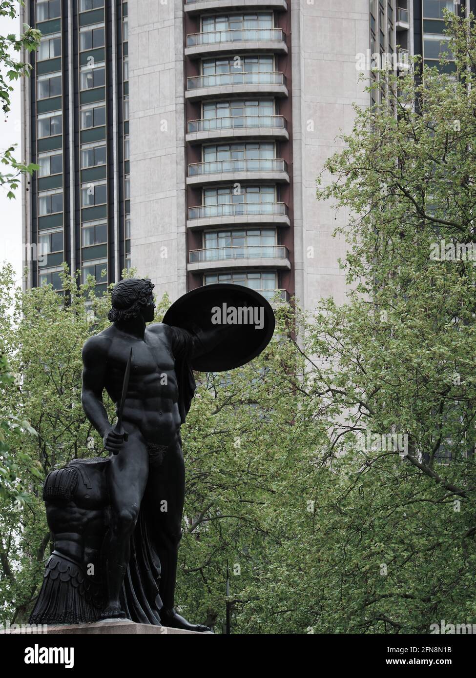 Statue achilles wellington hyde memorial park hi-res stock photography ...