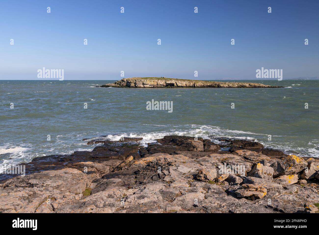 Moelfre Island, Moelfre, Anglesey, North Wales Stock Photo - Alamy