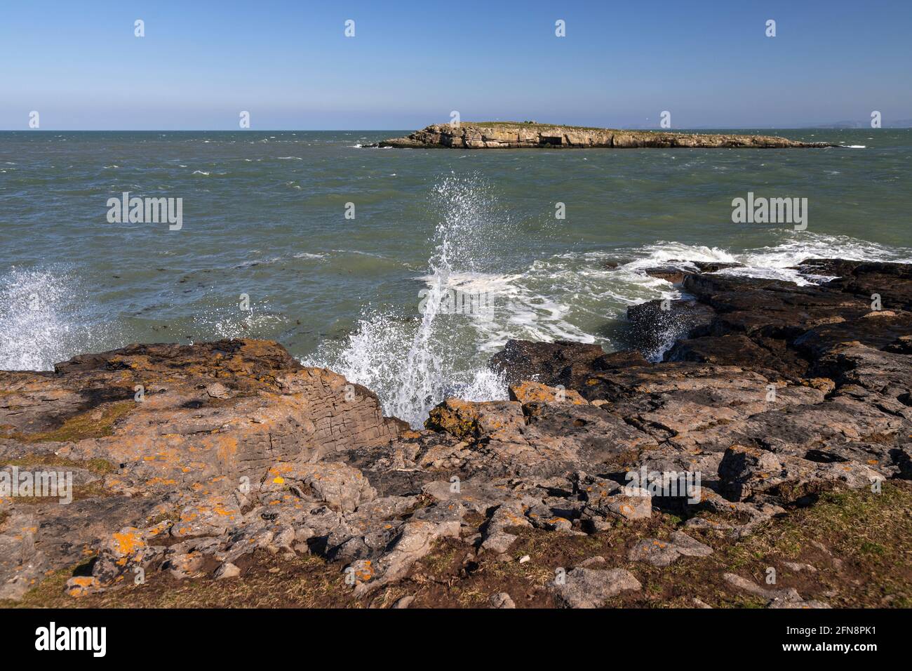 Moelfre Island, Moelfre, Anglesey, North Wales Stock Photo - Alamy