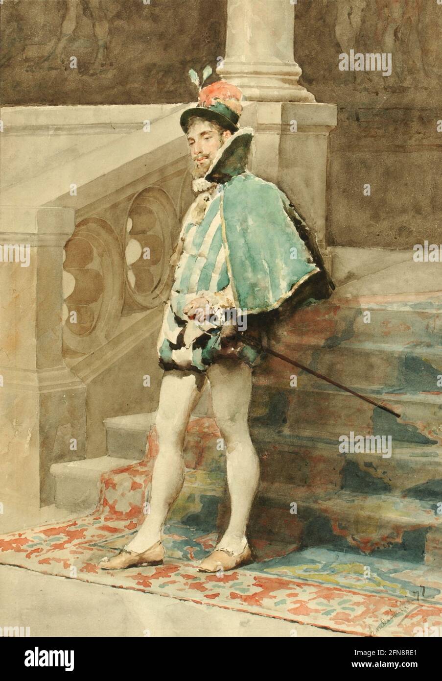 Mounted courtier hi-res stock photography and images - Alamy