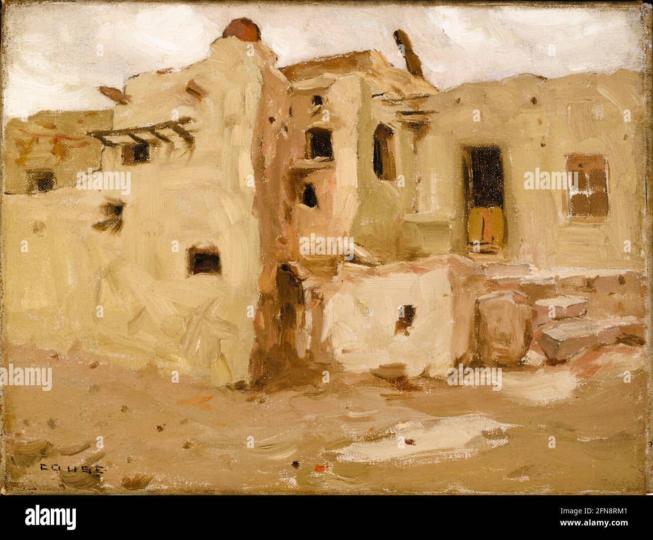 Taos pueblo painting hi-res stock photography and images - Alamy