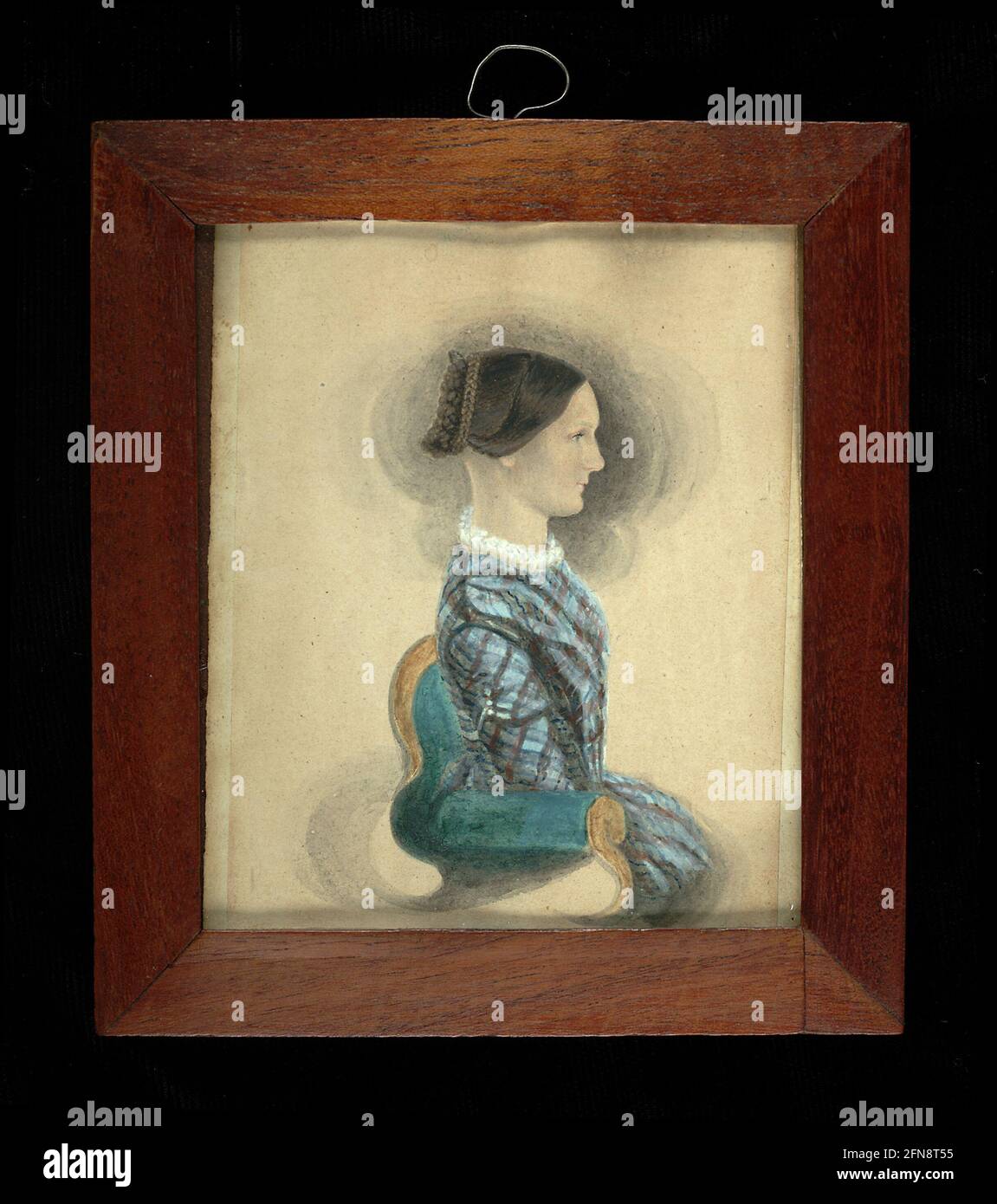 Miniature portrait woman 1850 hi-res stock photography and images - Alamy