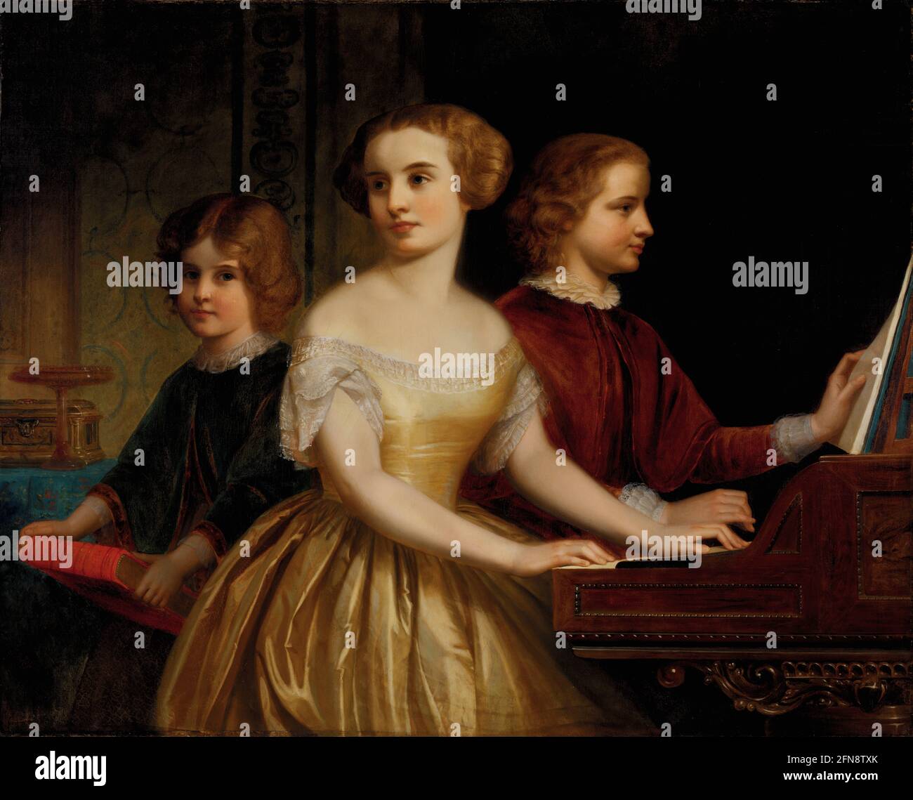 The Parmly Sisters, ca. 1857. Louisa, Mary and Julia Stock Photo - Alamy