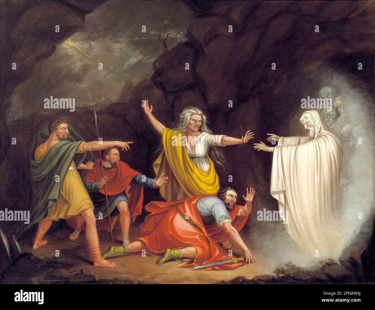 Saul and the Witch of Endor, 1828 Stock Photo - Alamy
