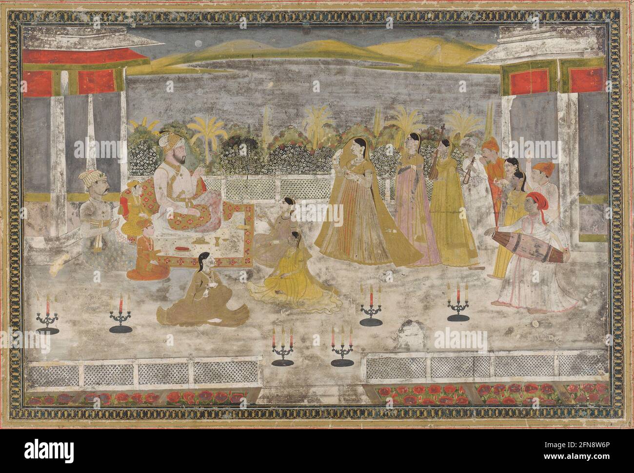 A Palace scene, 18th century Stock Photo - Alamy