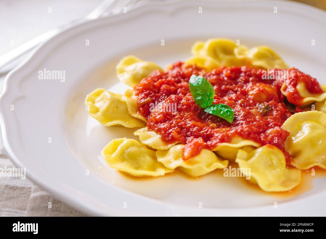 Ravioli fresh tomato italy hi-res stock photography and images - Alamy