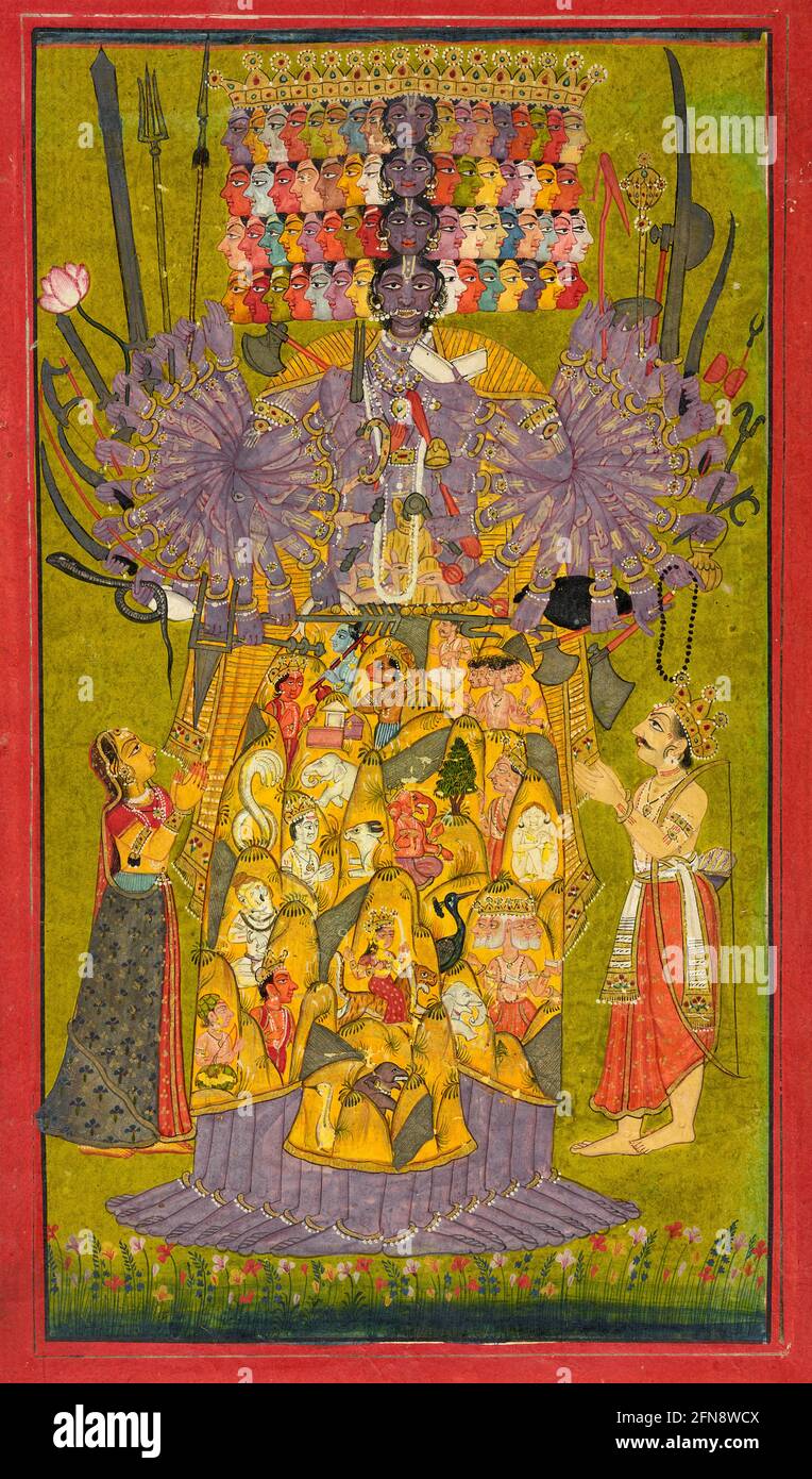 Krishna Vishvarupa, ca. 1740 Stock Photo - Alamy
