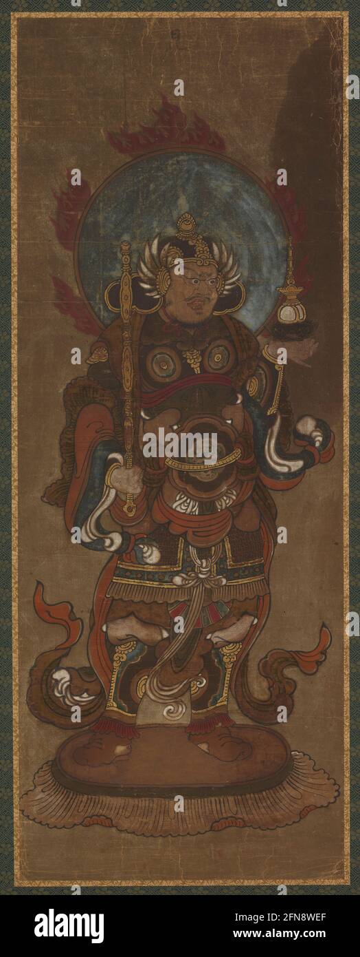 One of the twelve deva: Bishamon-ten (Vaisravana), late 15th-early 16th ...