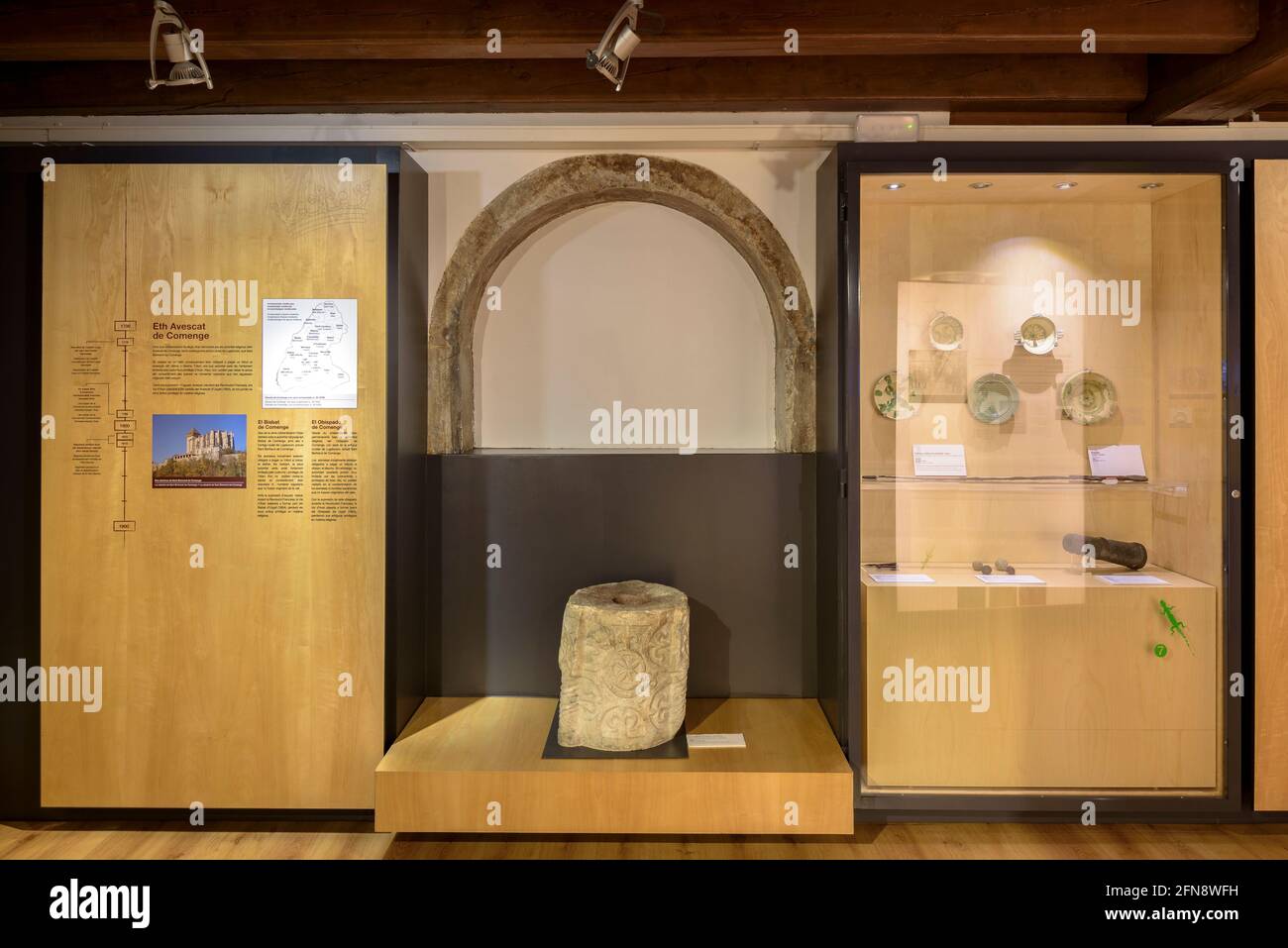 Interior of the museum, Musèu dera Val d'Aran, in Vielha (Aran Valley ...