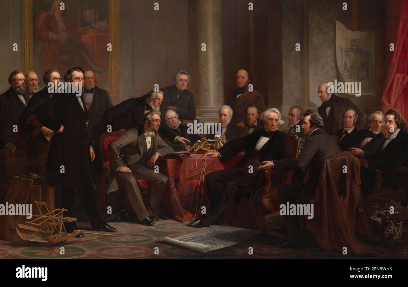 Men of Progress, 1862 Stock Photo - Alamy