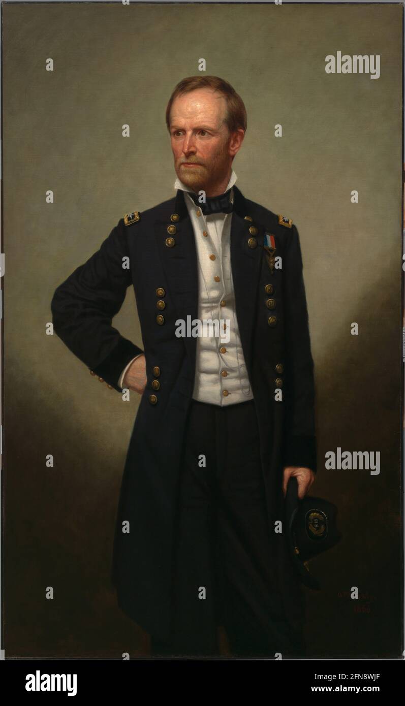 William T. Sherman, 1866 Stock Photo - Alamy