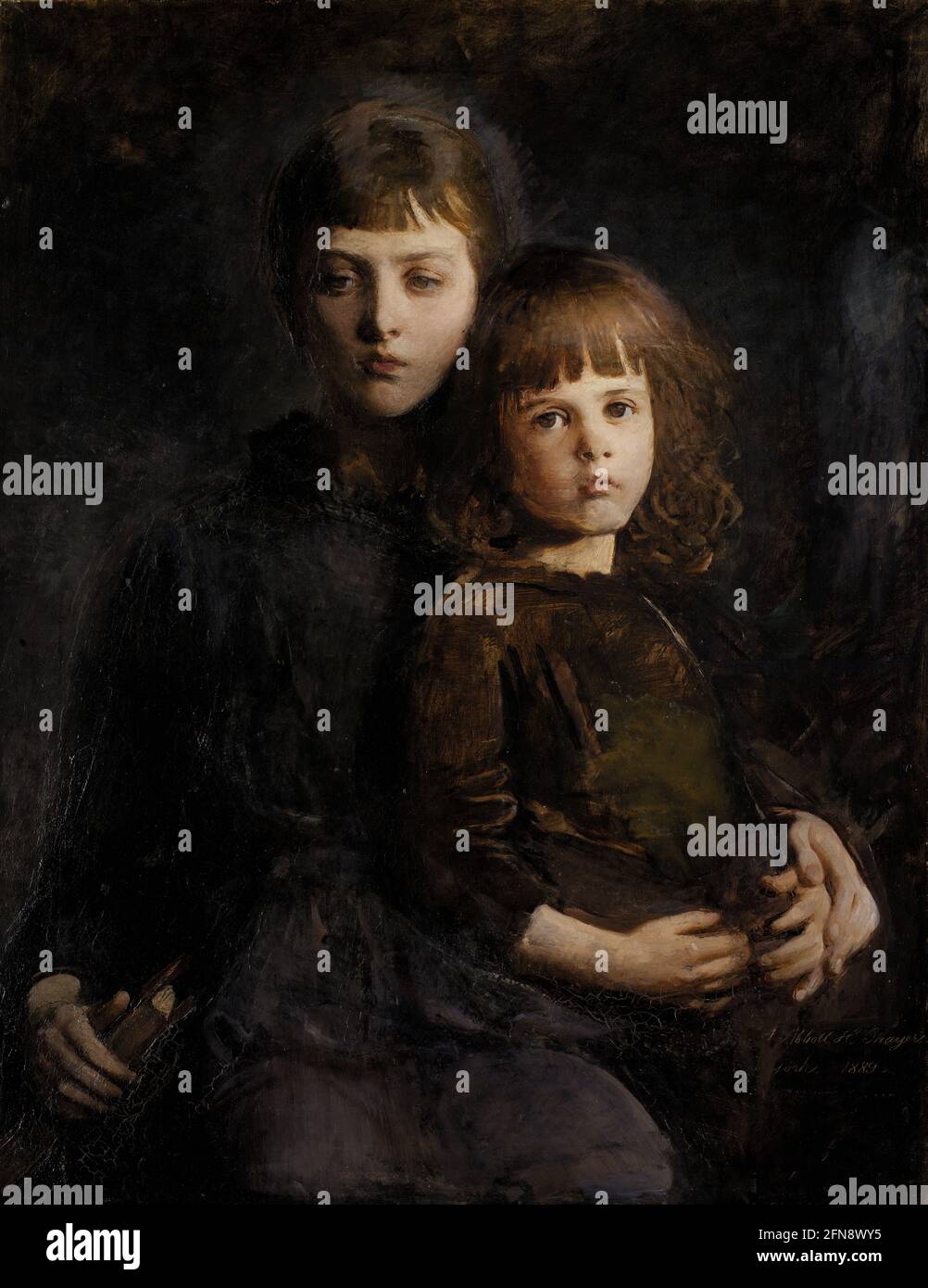 Painting art museum abbott handerson thayer my children mary hi-res ...