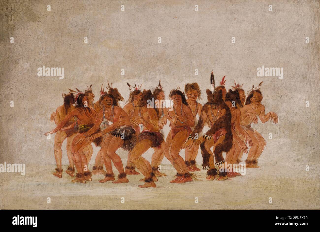 Bear Dance, Preparing for a Bear Hunt, 1835-1837 Stock Photo - Alamy