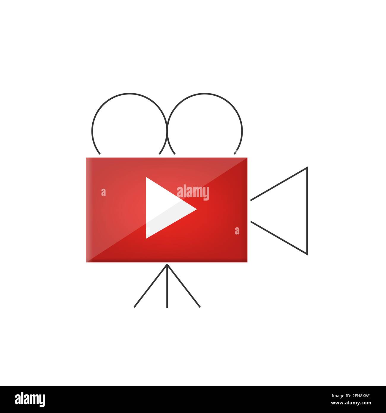 Action camera black line Stock Vector Images - Alamy